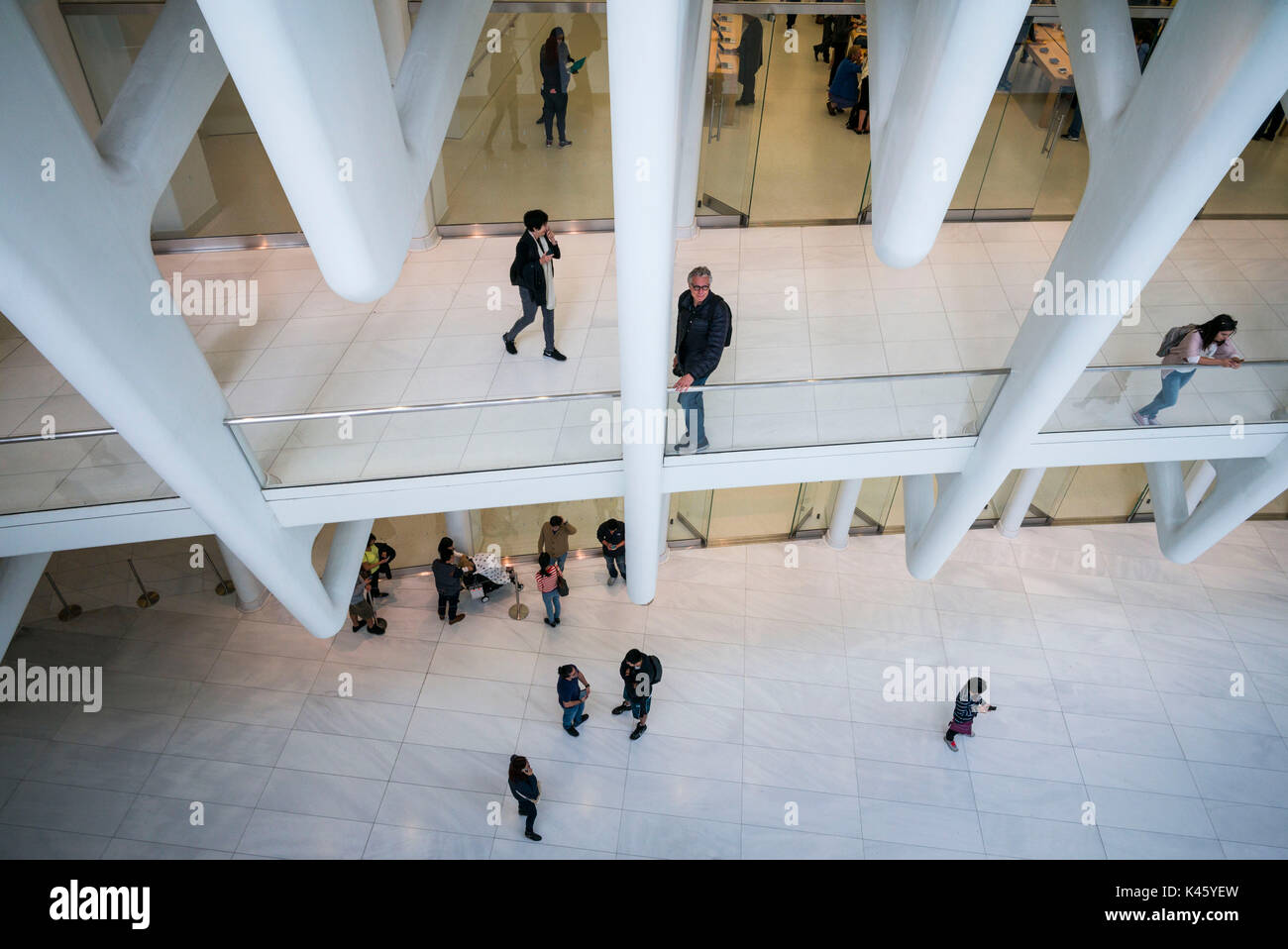 USA, New York, New York City, Lower Manhattan, The Oculus, World Trade ...