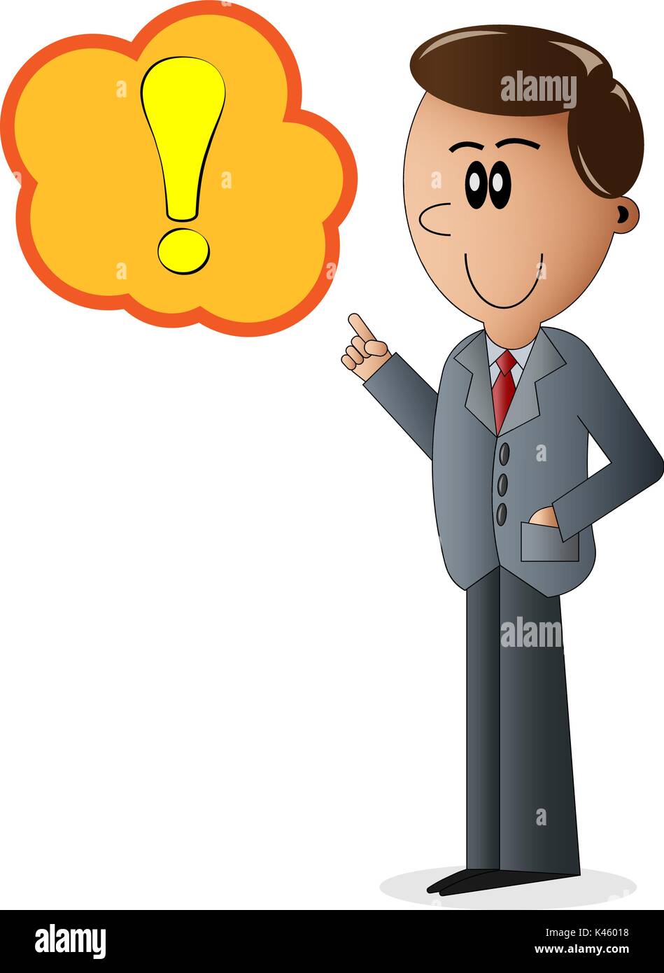 Cartoon character representing a piece of information Stock Vector ...