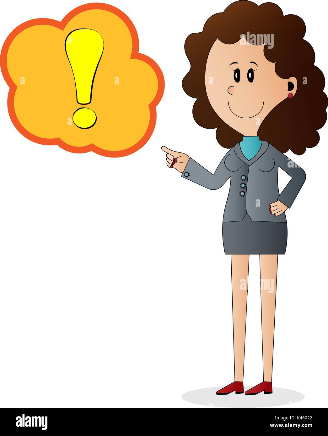 Cartoon character representing a piece of information Stock Vector ...