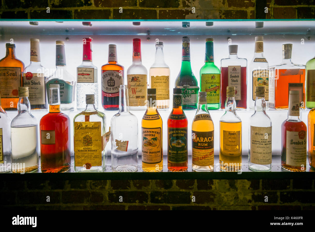 Canada, Ontario, Toronto, Distillery District, whisky bottles Stock ...