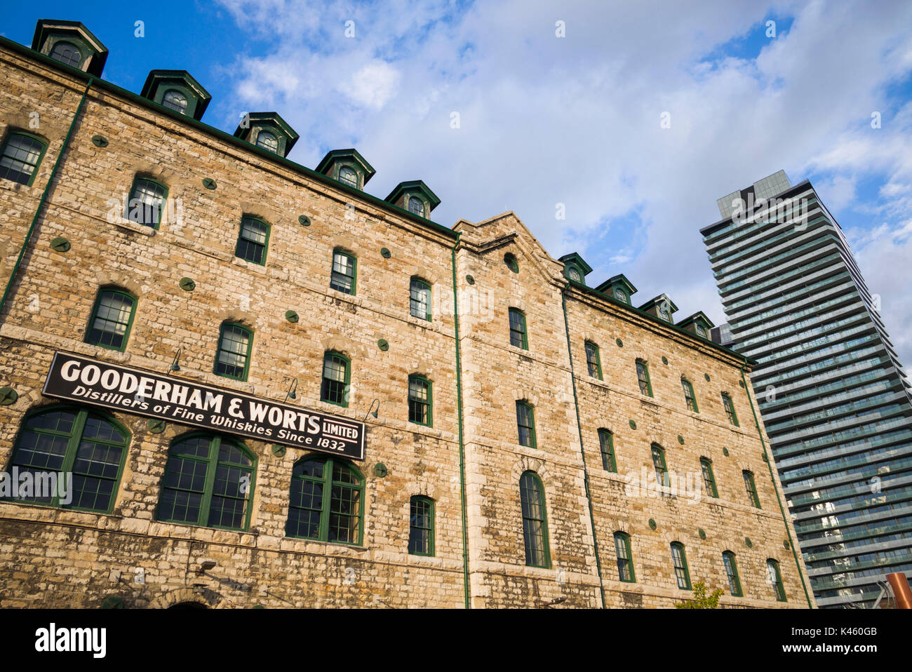 Canada, Ontario, Toronto, Distillery District, Gooderham and Worts ...
