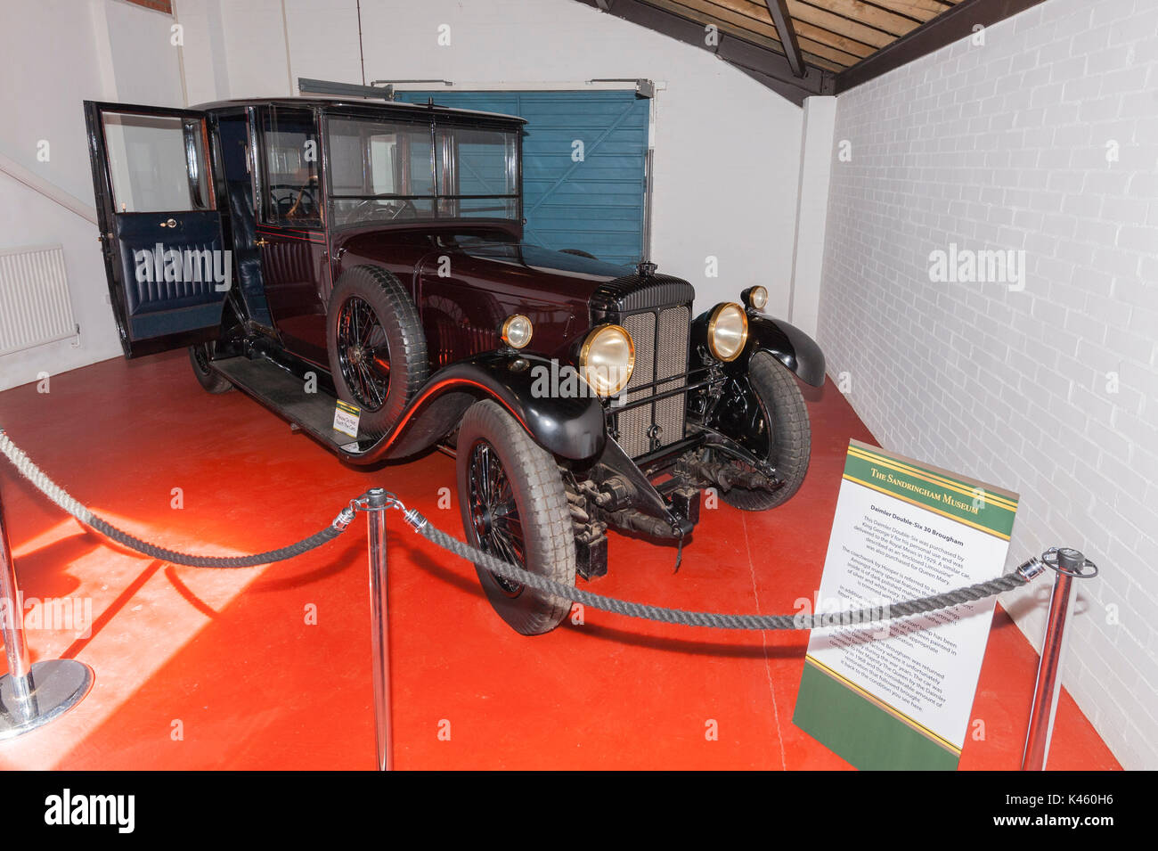 A Daimler Double-six 30 Brougham bought by King George V in 1929 inside ...