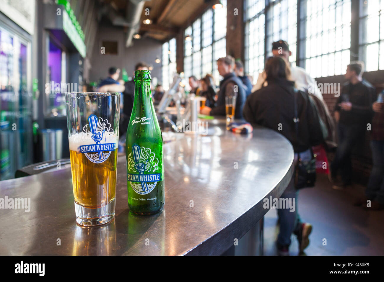 Canada, Ontario, Toronto, Harbourfront, Steam Whistle Brewery, located ...