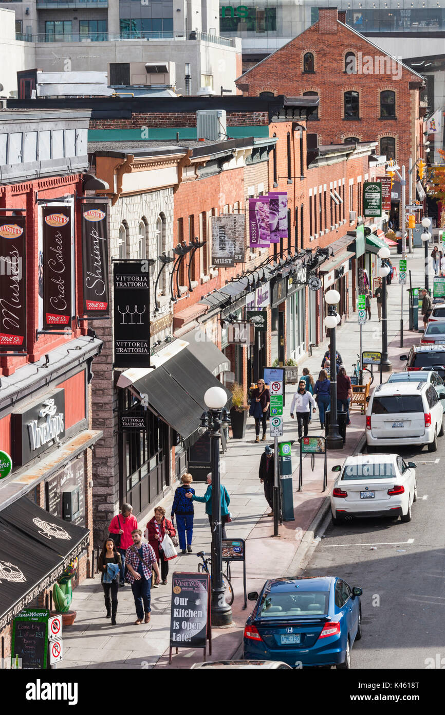 Canada, Ontario, Ottawa, capital of Canada, Byward Market area streets ...