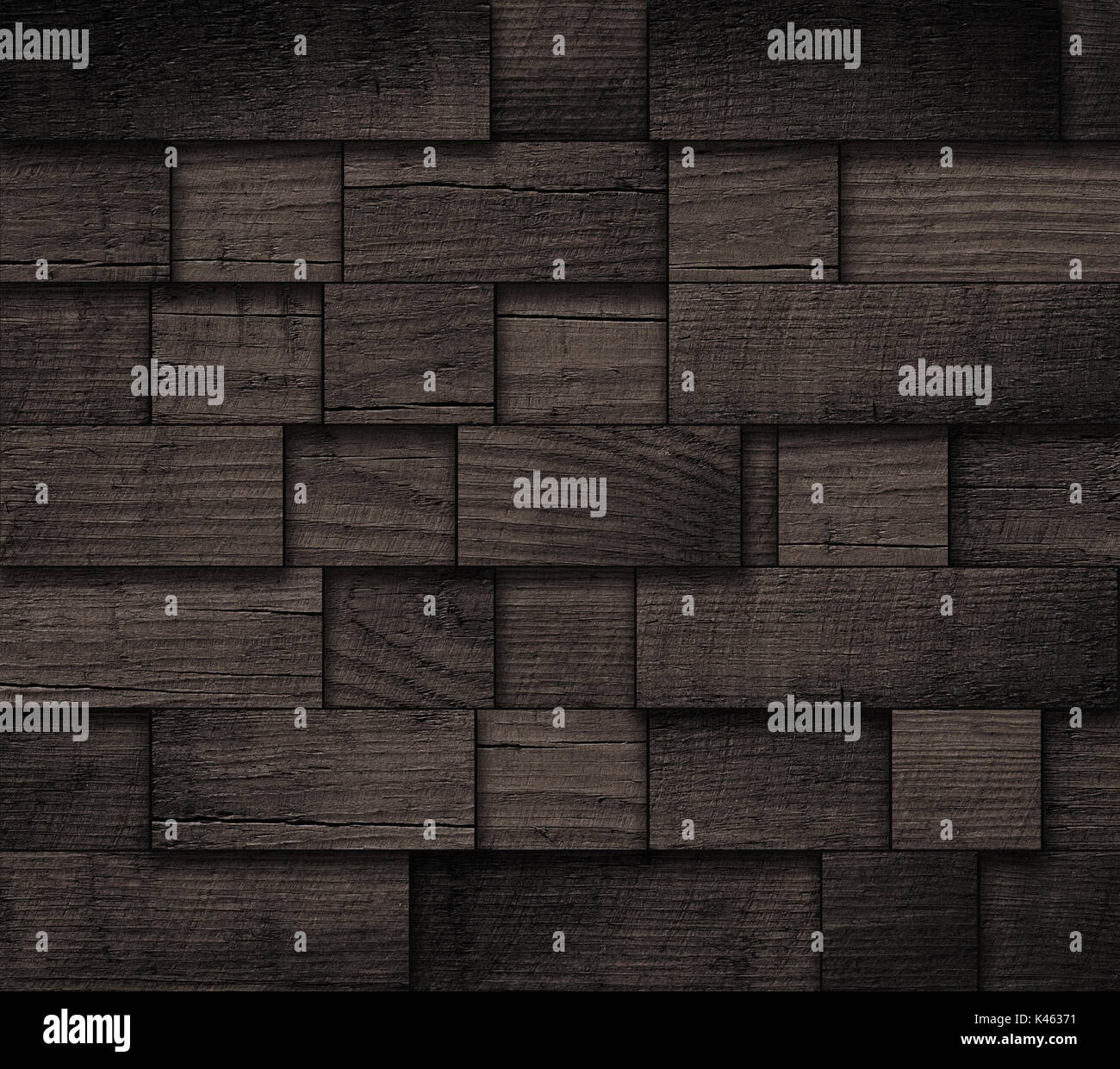 Black wooden blocks texture. Surface of wall Stock Photo - Alamy