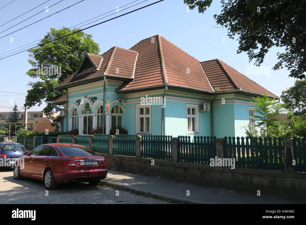 Colorful house in Hunedoara, Romania Stock Photo - Alamy
