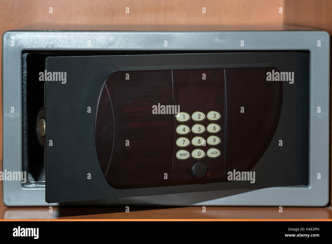 Cash Money Safe Deposit. Small Residential Vault with Cash Money and ...