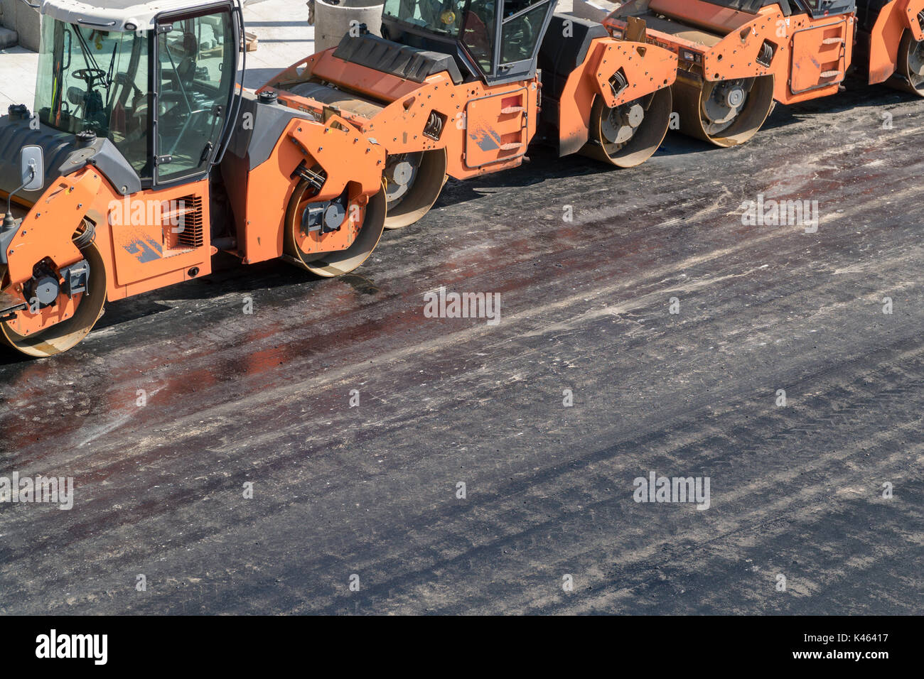 Pneumatic tire roller compactor hi-res stock photography and images - Alamy