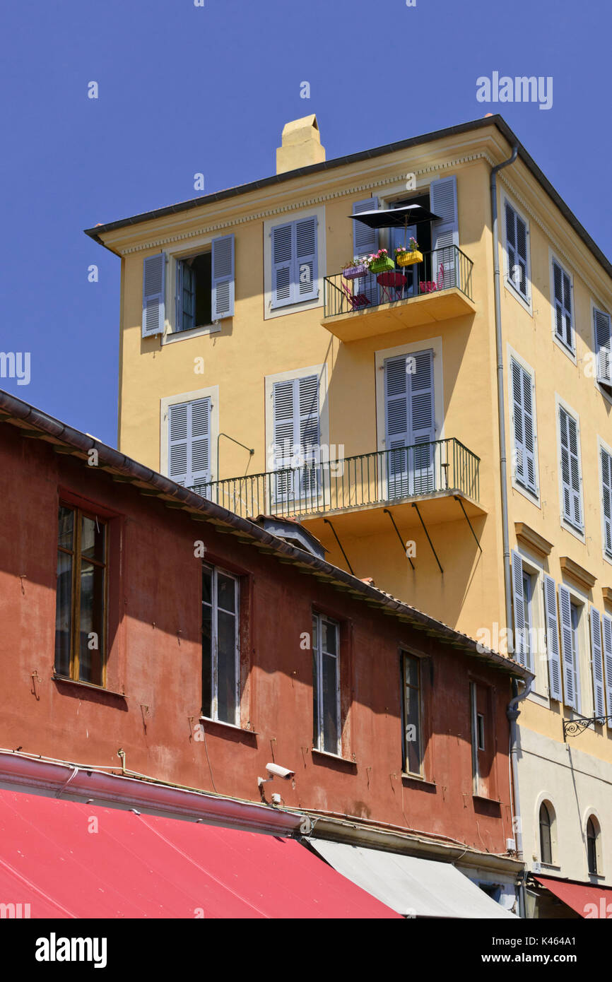 Old town house, Nice, France Stock Photo - Alamy