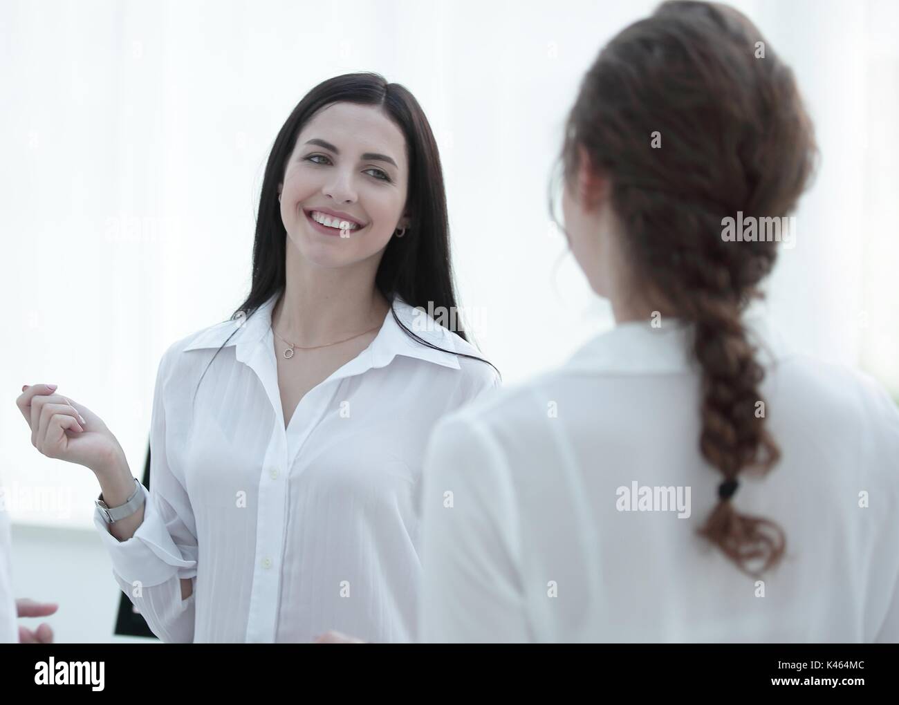 close-up of company employees in the office Stock Photo - Alamy