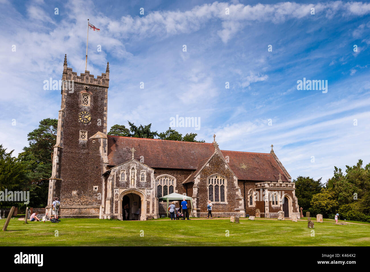 St. Mary Magdalene Church at Sandringham in Norfolk , England , Britain ...