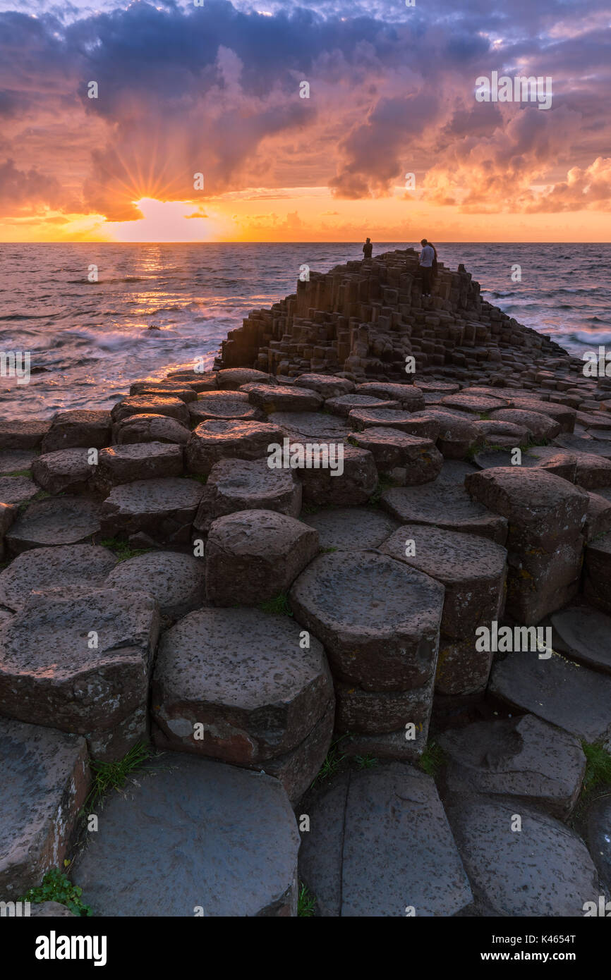 The Giant's Causeway is an area of about 40,000 interlocking basalt ...