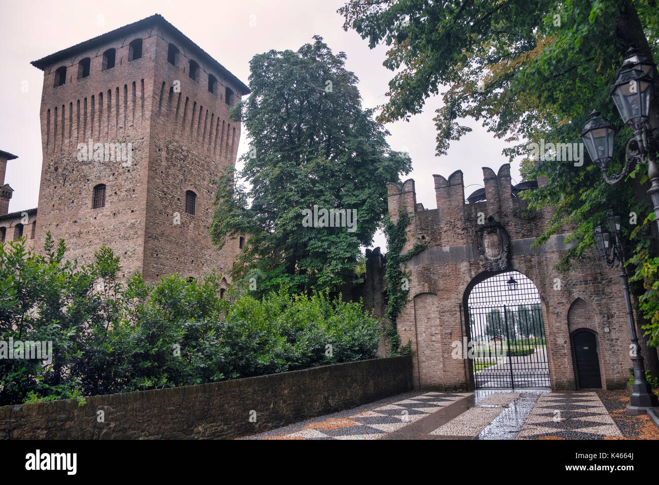 Castelguelfo (Parma, EMilia Romagna, Italy): exterior of the medieval ...