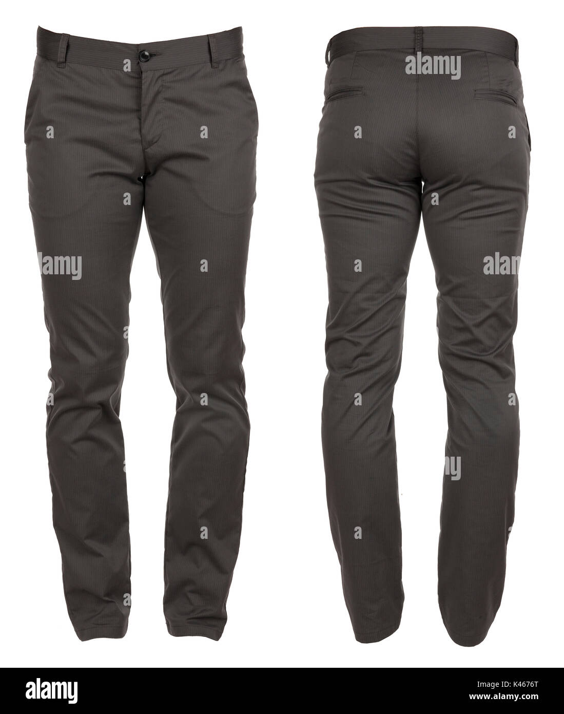 pants front and back isolated on white Stock Photo - Alamy