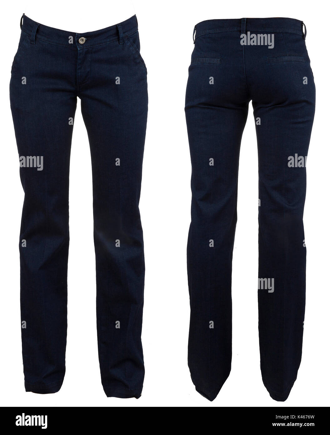 Jeans front and back isolated hi-res stock photography and images - Alamy