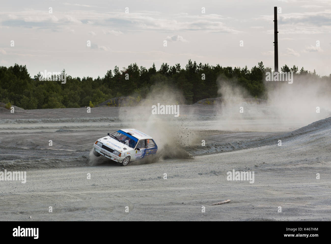 Asbestos, Russia August 5, 2017 - Final 6th stage of the Russian Rally ...