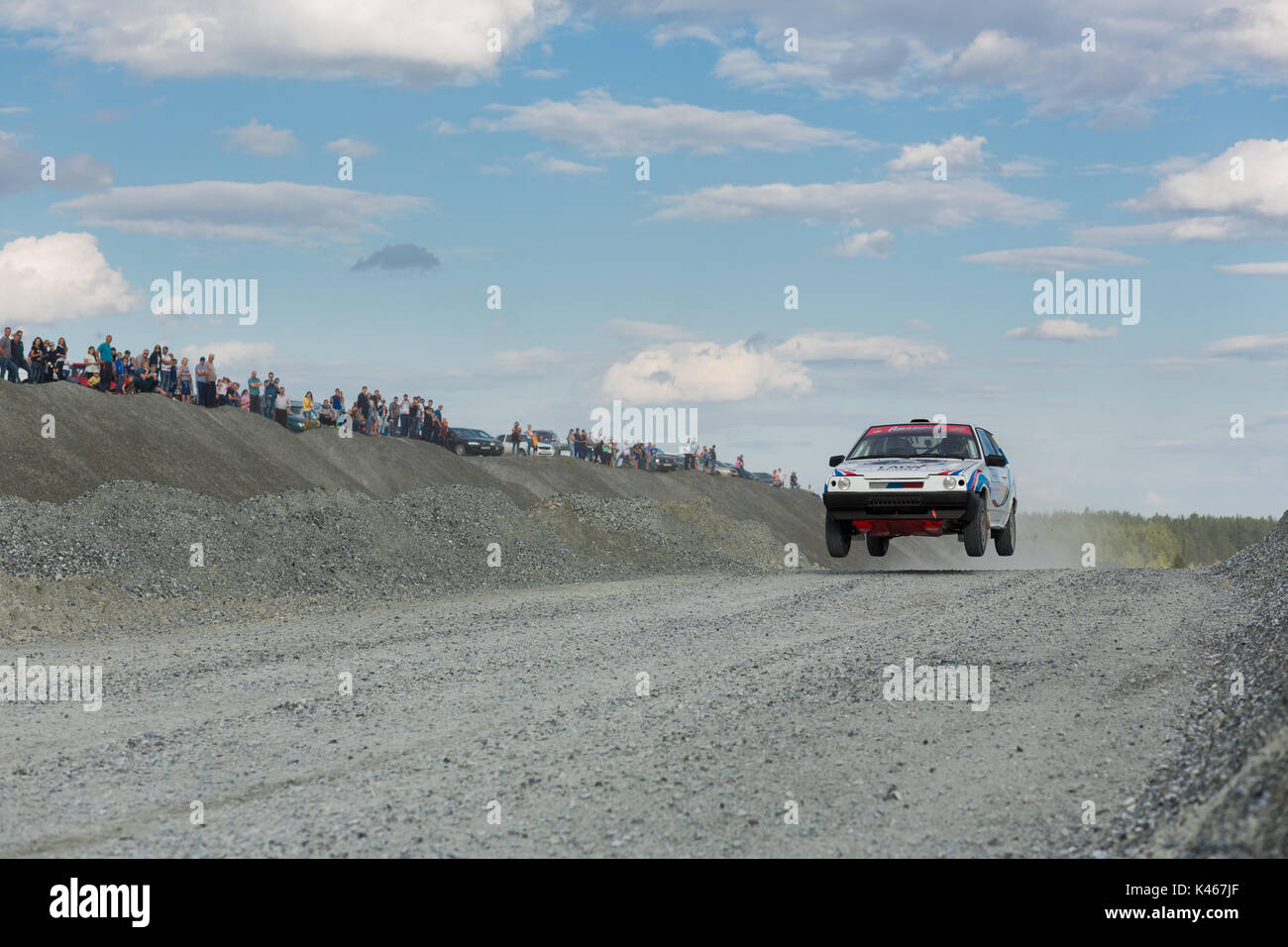 Asbestos, Russia August 5, 2017 - Final 6th stage of the Russian Rally ...