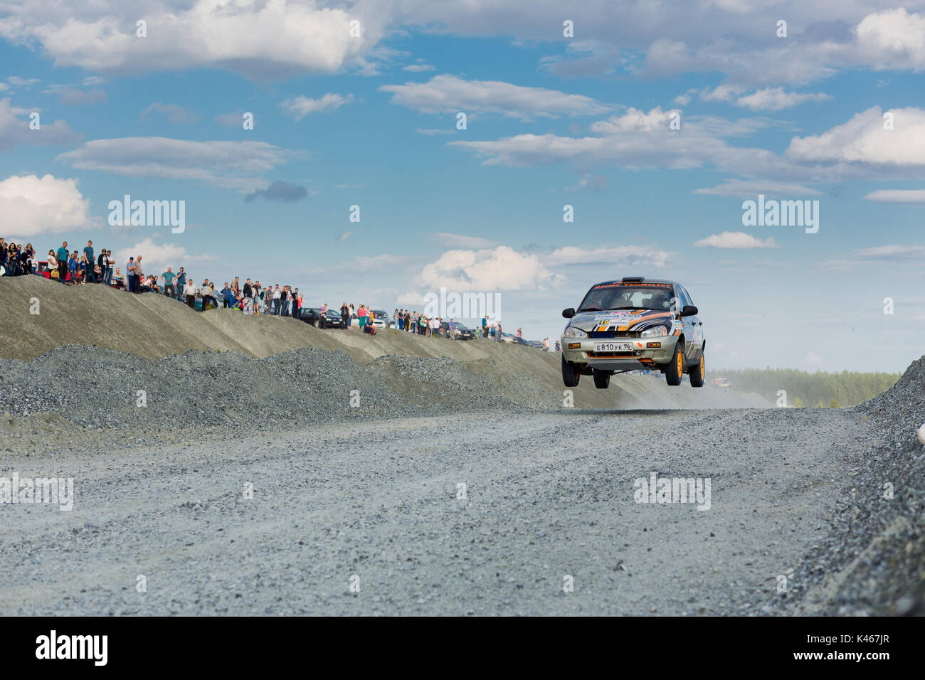 Asbestos, Russia August 5, 2017 - Final 6th stage of the Russian Rally ...