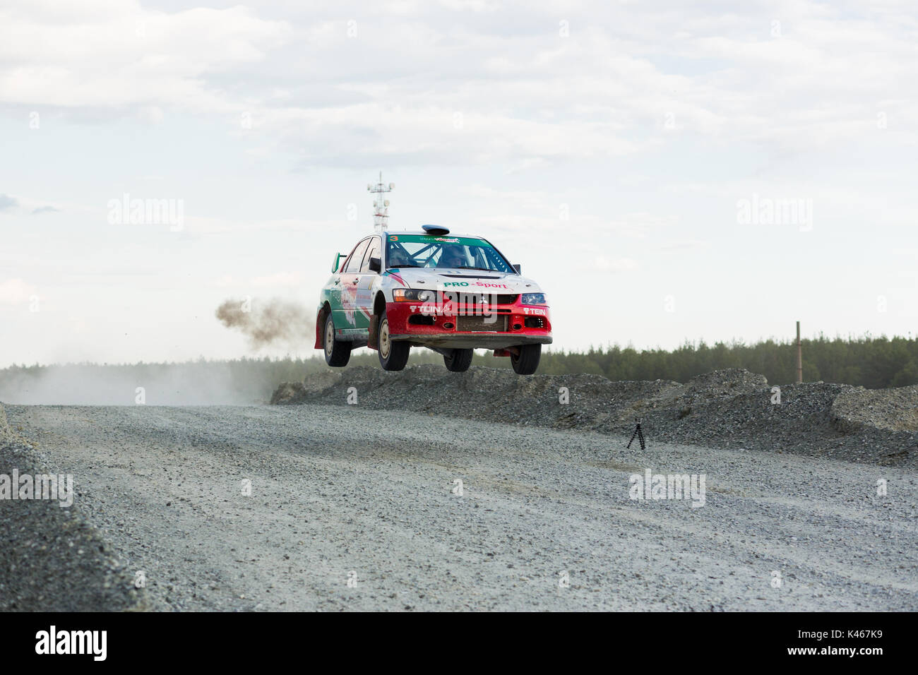 Asbestos, Russia August 6, 2017 - Final 6th stage of the Russian Rally ...