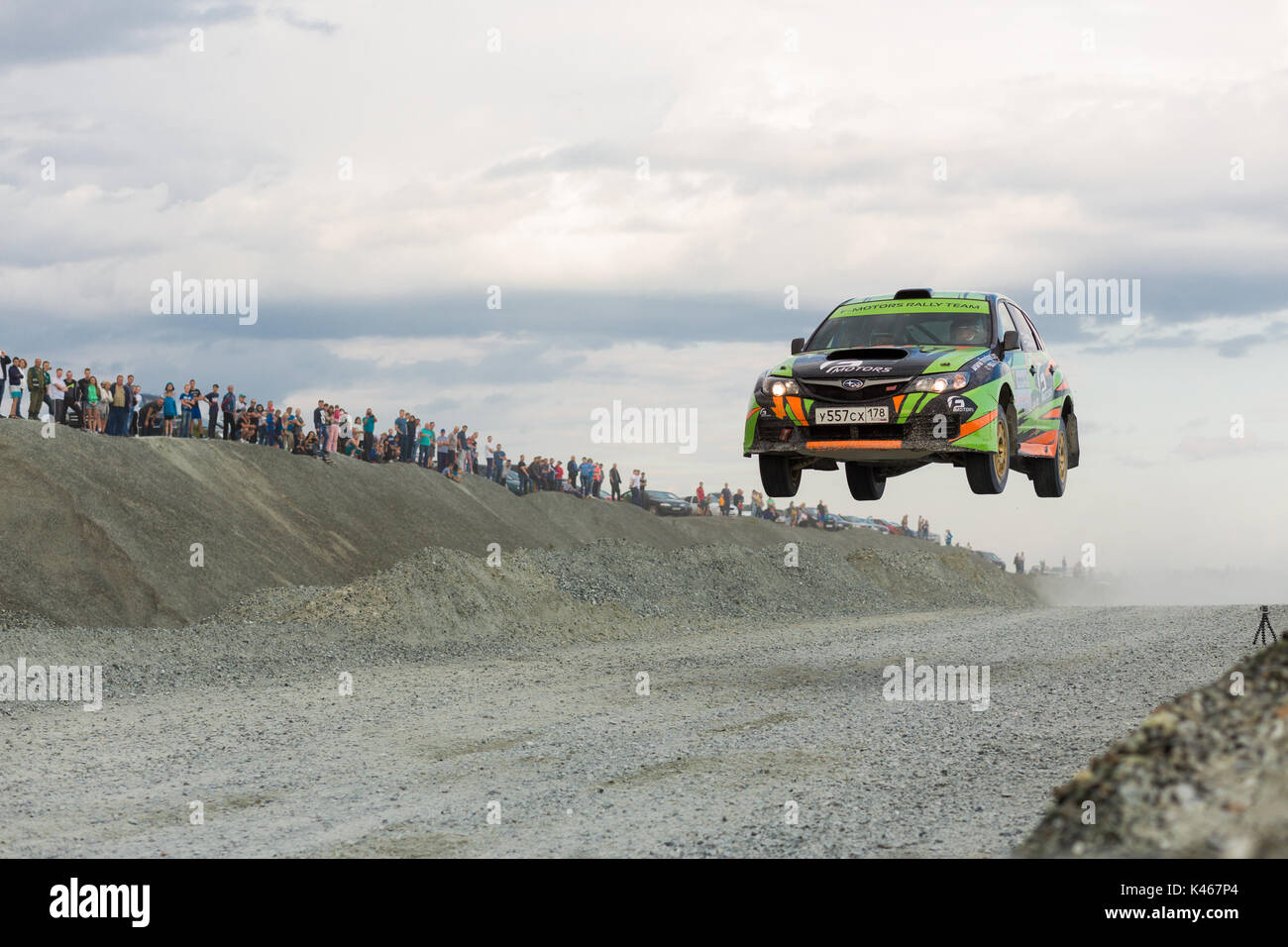 Asbestos, Russia August 5, 2017 - Final 6th stage of the Russian Rally ...