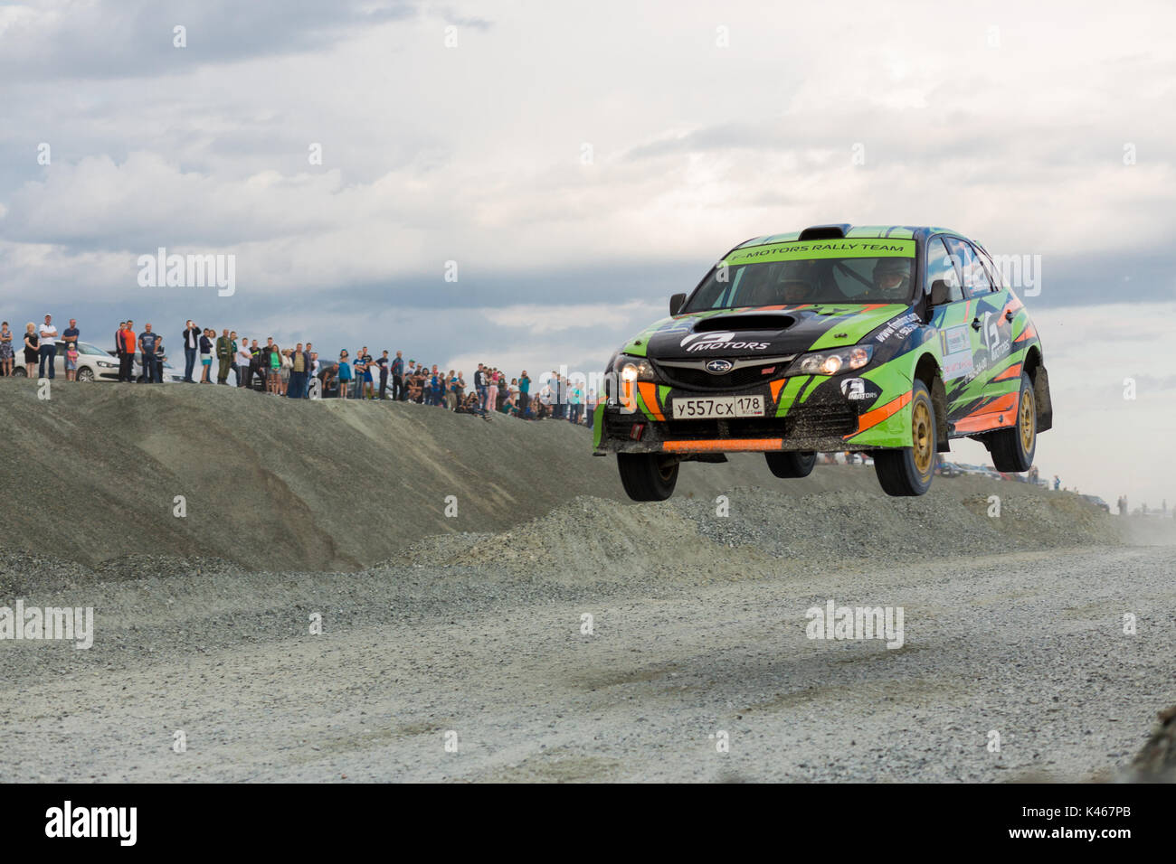 Asbestos, Russia August 5, 2017 - Final 6th stage of the Russian Rally ...