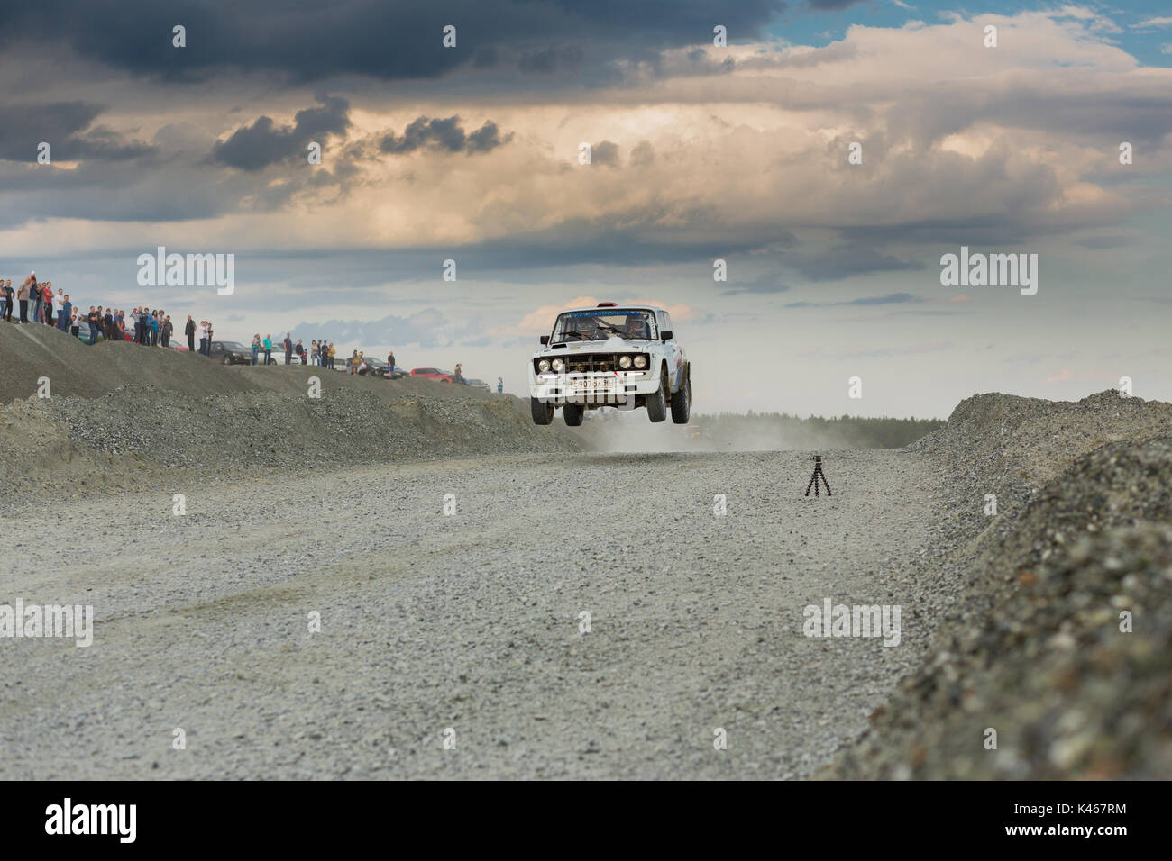 Asbestos, Russia August 5, 2017 - Final 6th stage of the Russian Rally ...