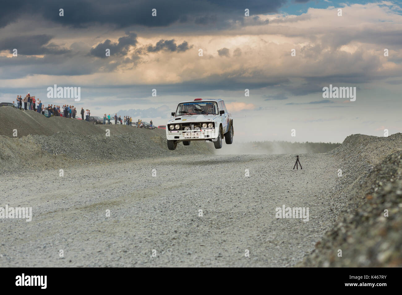 Asbestos, Russia August 5, 2017 - Final 6th stage of the Russian Rally ...