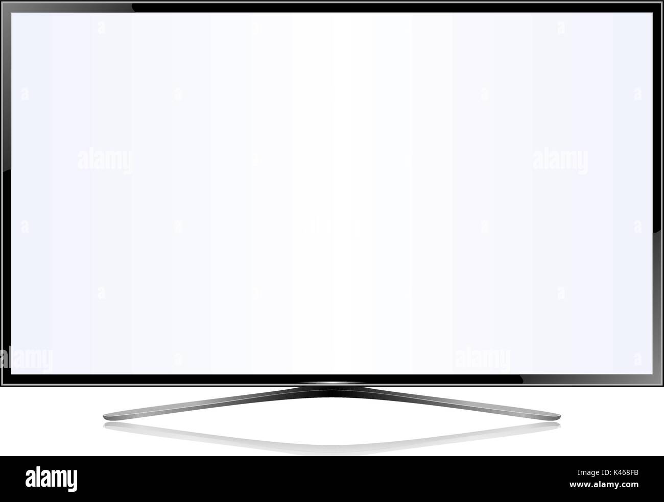 TV flat screen lcd plasma vector illustration Stock Vector Image & Art ...