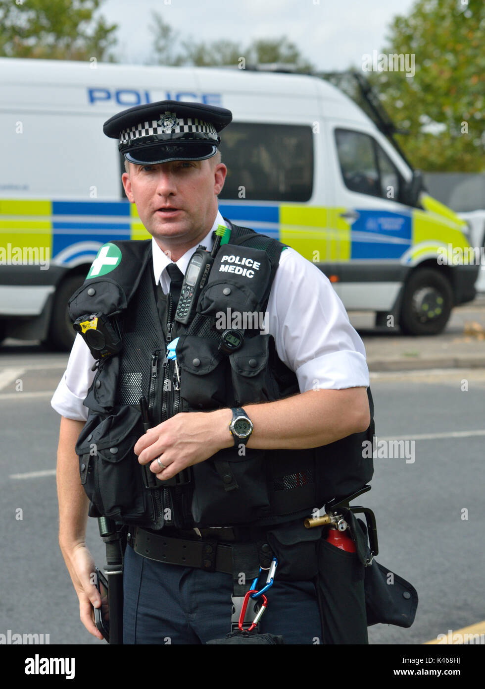 Metropolitan Police on duty in London Stock Photo - Alamy