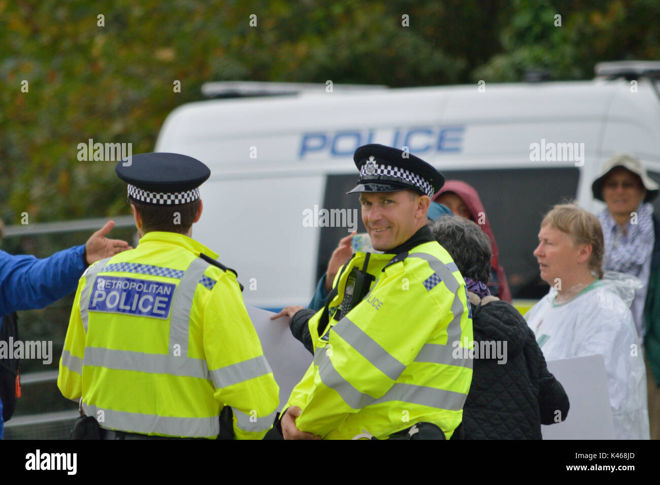 Metropolitan Police on duty in London Stock Photo - Alamy