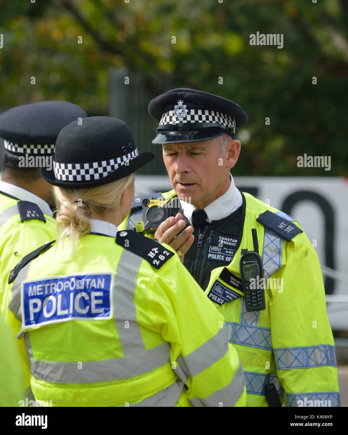Metropolitan Police on duty in London Stock Photo - Alamy