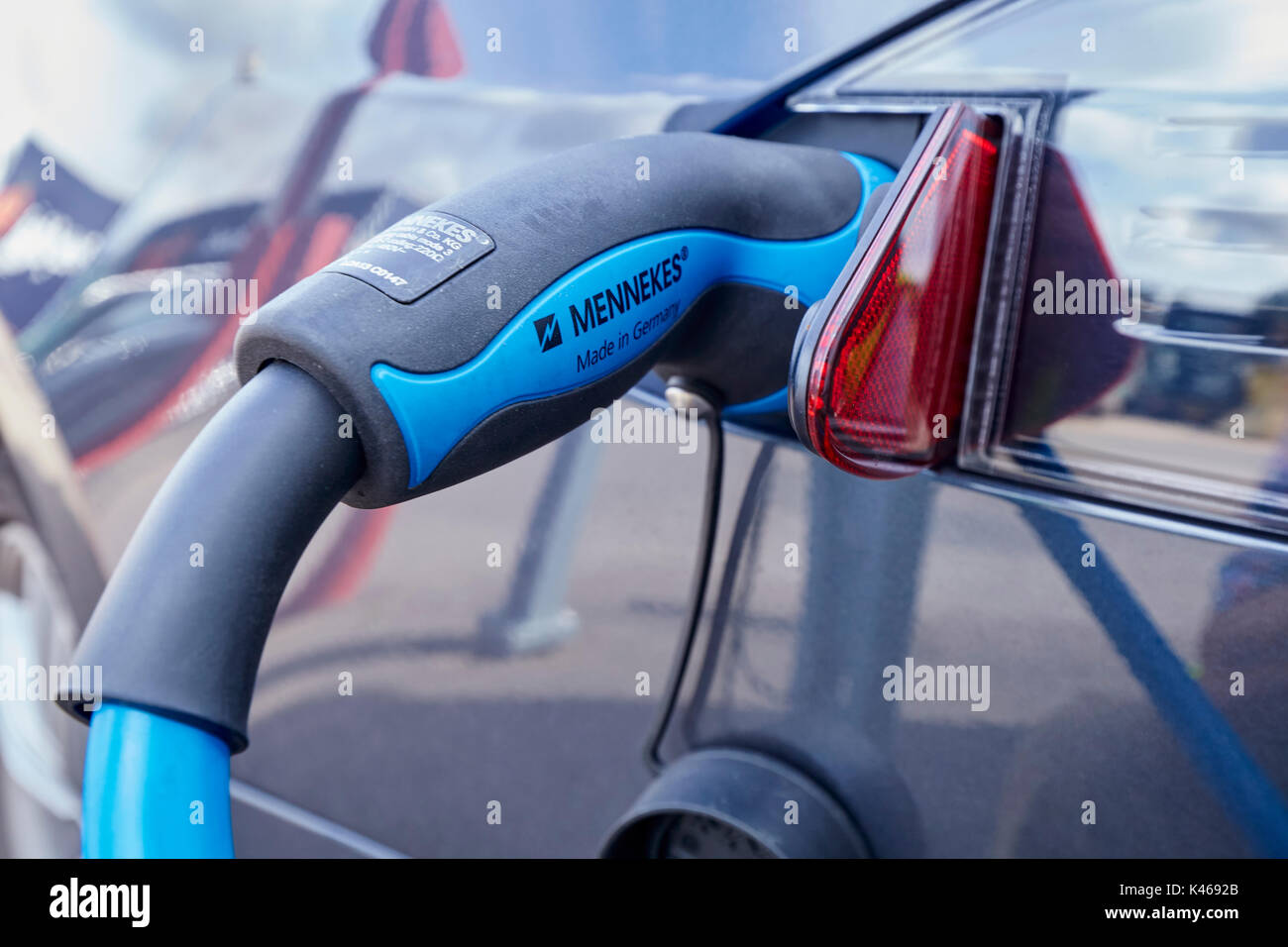 Tesla electric vehicle charging points hi-res stock photography and ...