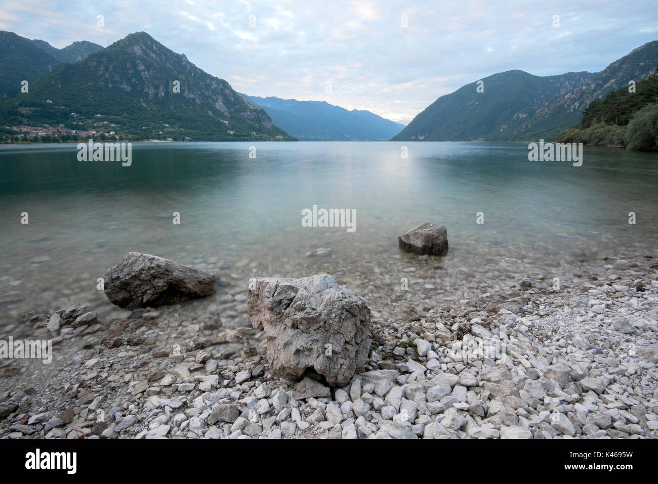 Lake Idro, smaller lake in Brescia, Italy Stock Photo - Alamy