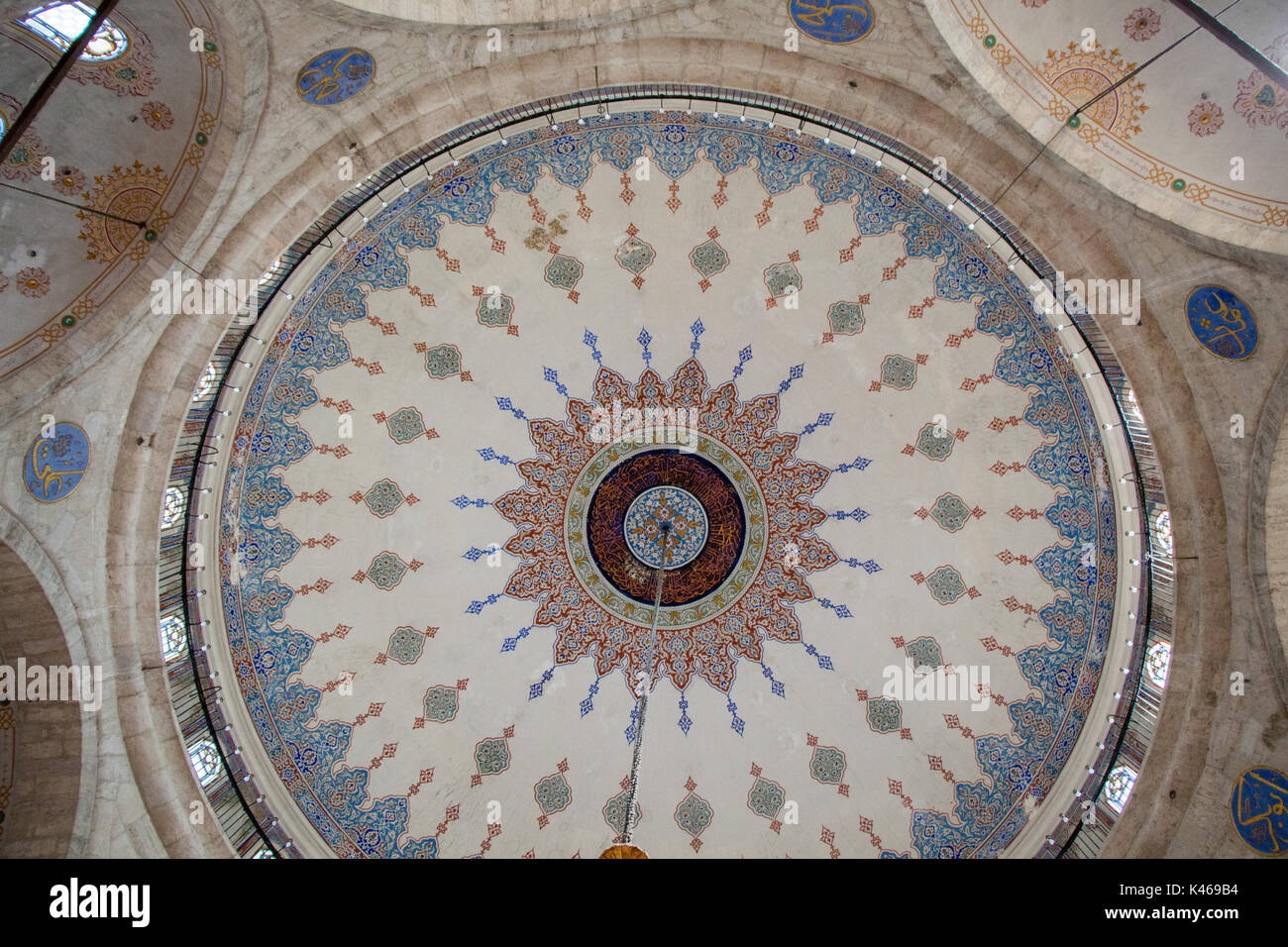 Inner view of dome in Ottoman architecture in, Istanbul, Turkey Stock ...