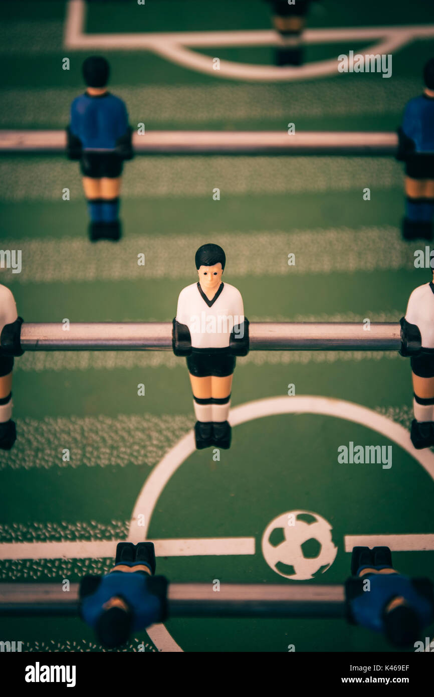 Figures of foosball table Stock Photo - Alamy
