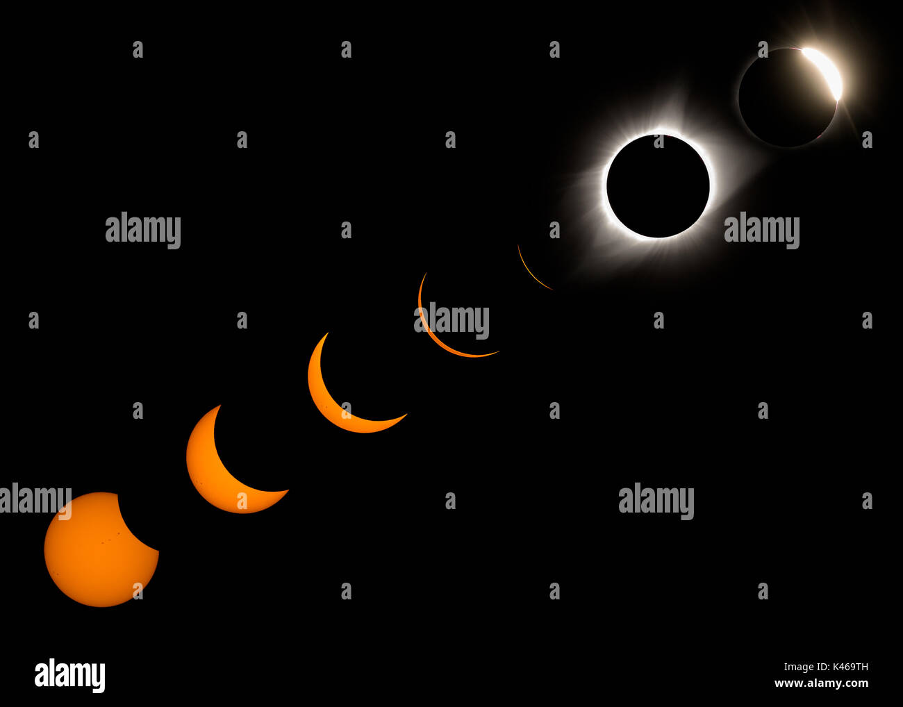 Total solar eclipse composite hi-res stock photography and images - Alamy