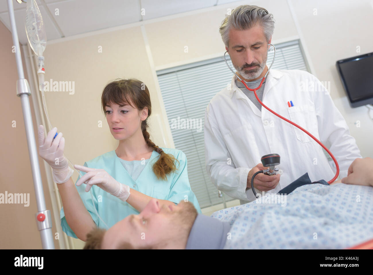 operation using endoscopic equipment Stock Photo - Alamy