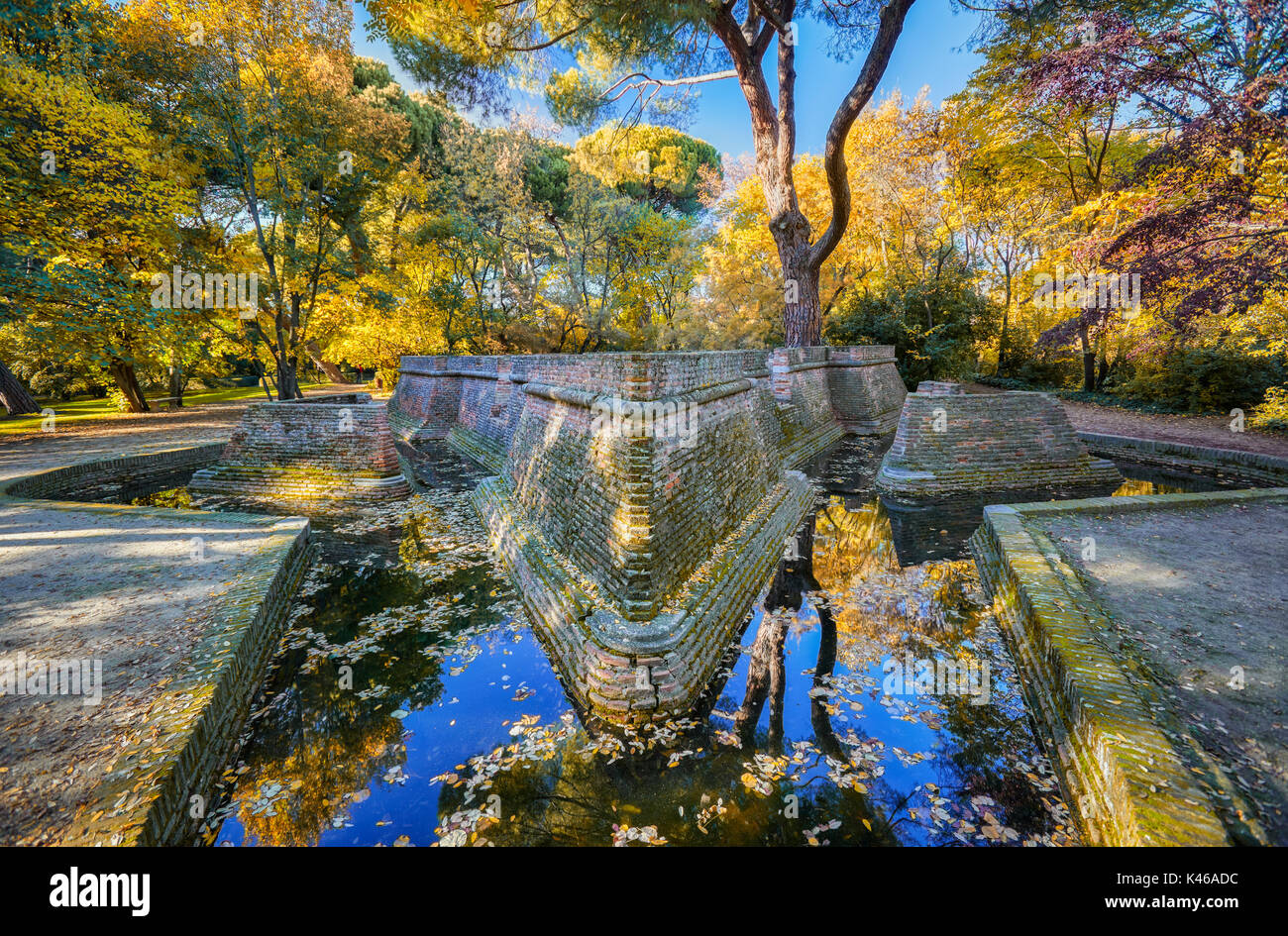 Autumn at the Capricho Park (The Folly). Madrid. Spain Stock Photo - Alamy