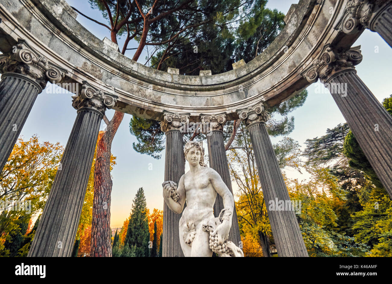 Autumn at the Capricho Park (The Folly). Madrid. Spain Stock Photo - Alamy