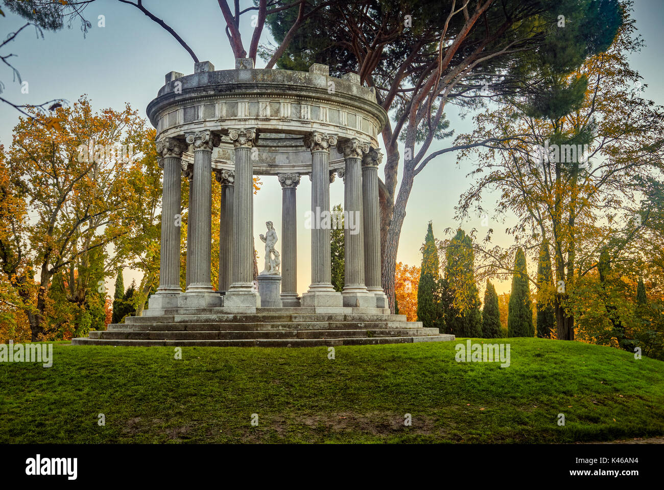 Autumn at the Capricho Park (The Folly). Madrid. Spain Stock Photo - Alamy