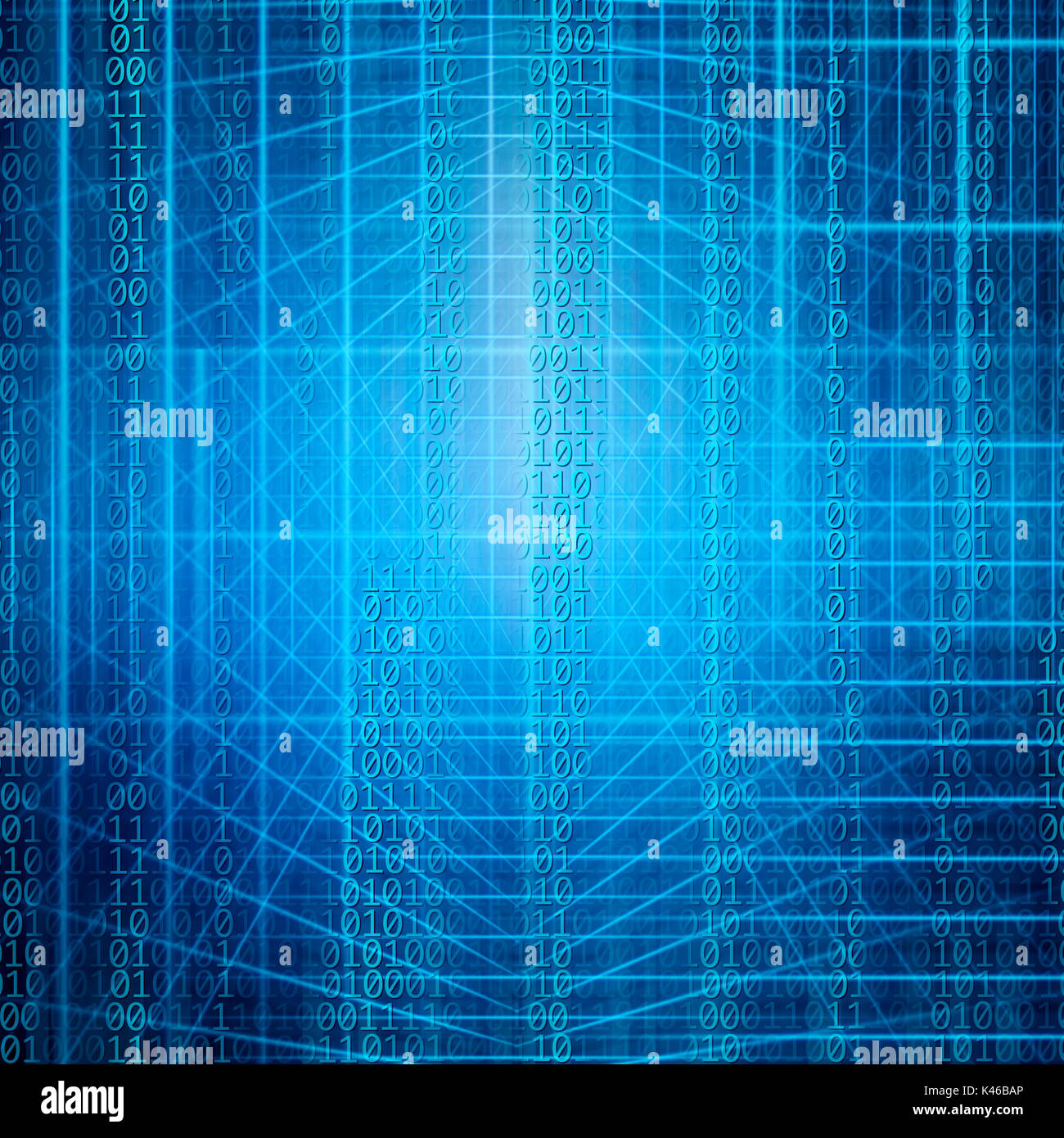 conceptual background image of binary code and abstract lights of ...