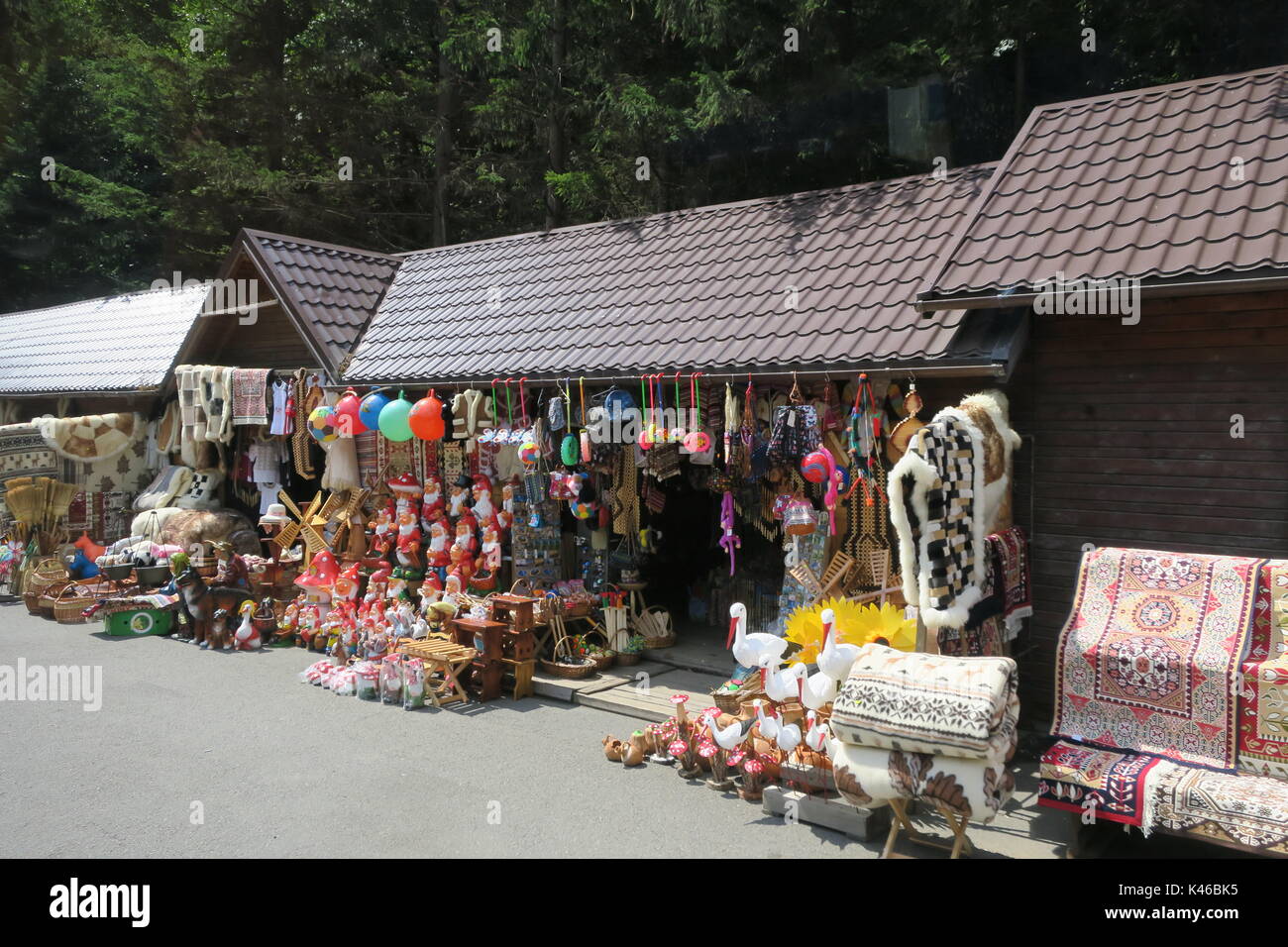 Roadside market on countryside in Romania Stock Photo - Alamy
