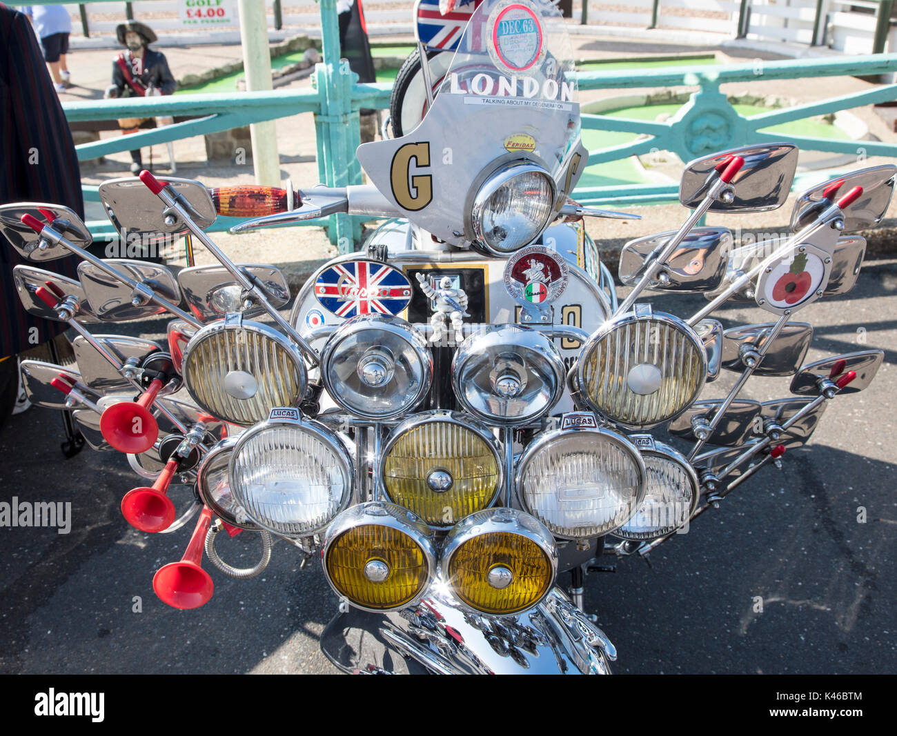 Mod scooters hi-res stock photography and images - Alamy