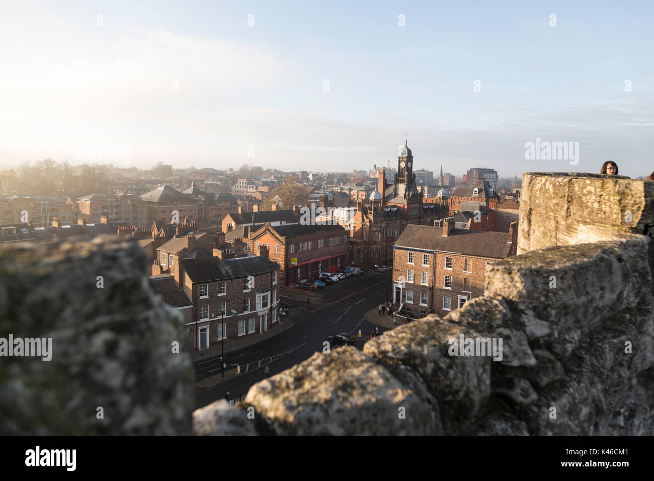 York castle wall hi-res stock photography and images - Alamy