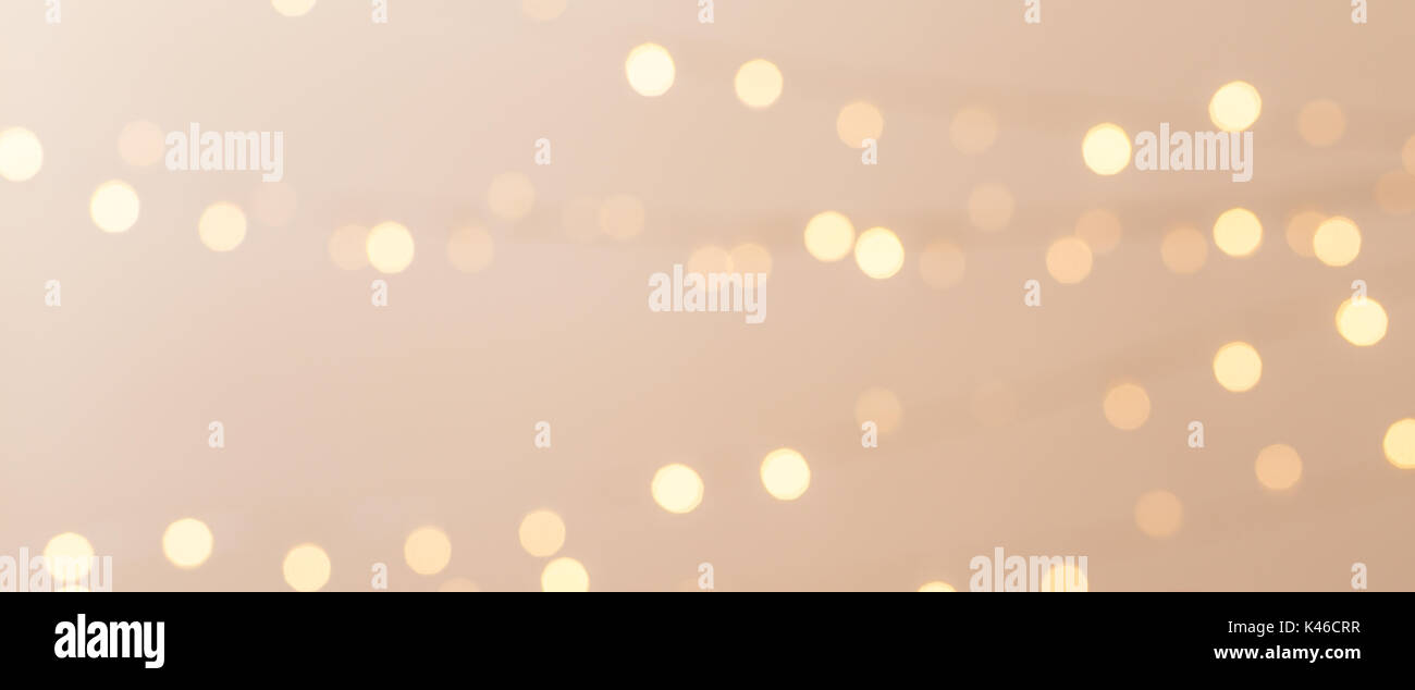 christmas light strand bokeh background banner Stock Photo - Alamy