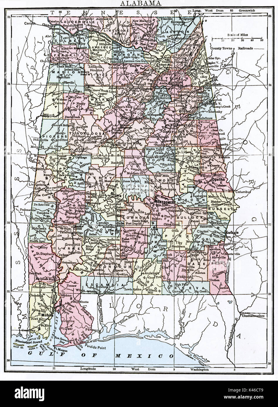 Gadsden map hi-res stock photography and images - Alamy