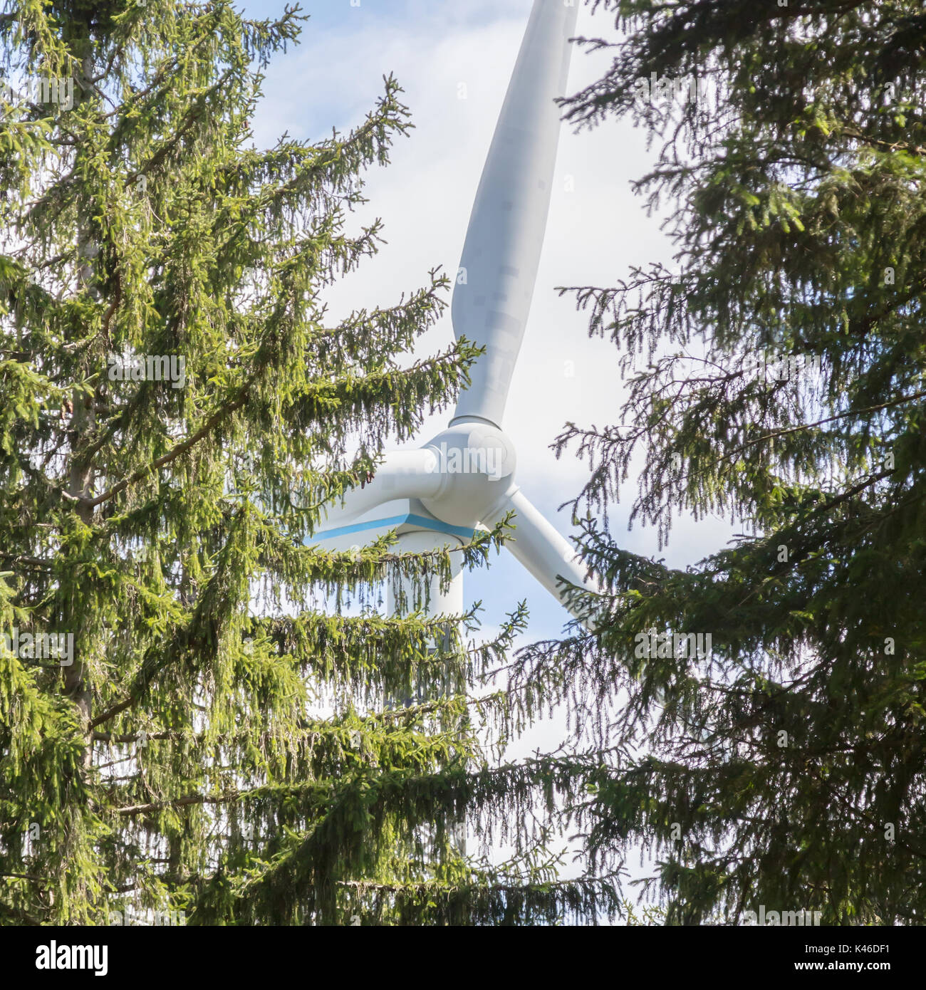 Modern Wind Turbine in the summer - Germany Stock Photo - Alamy