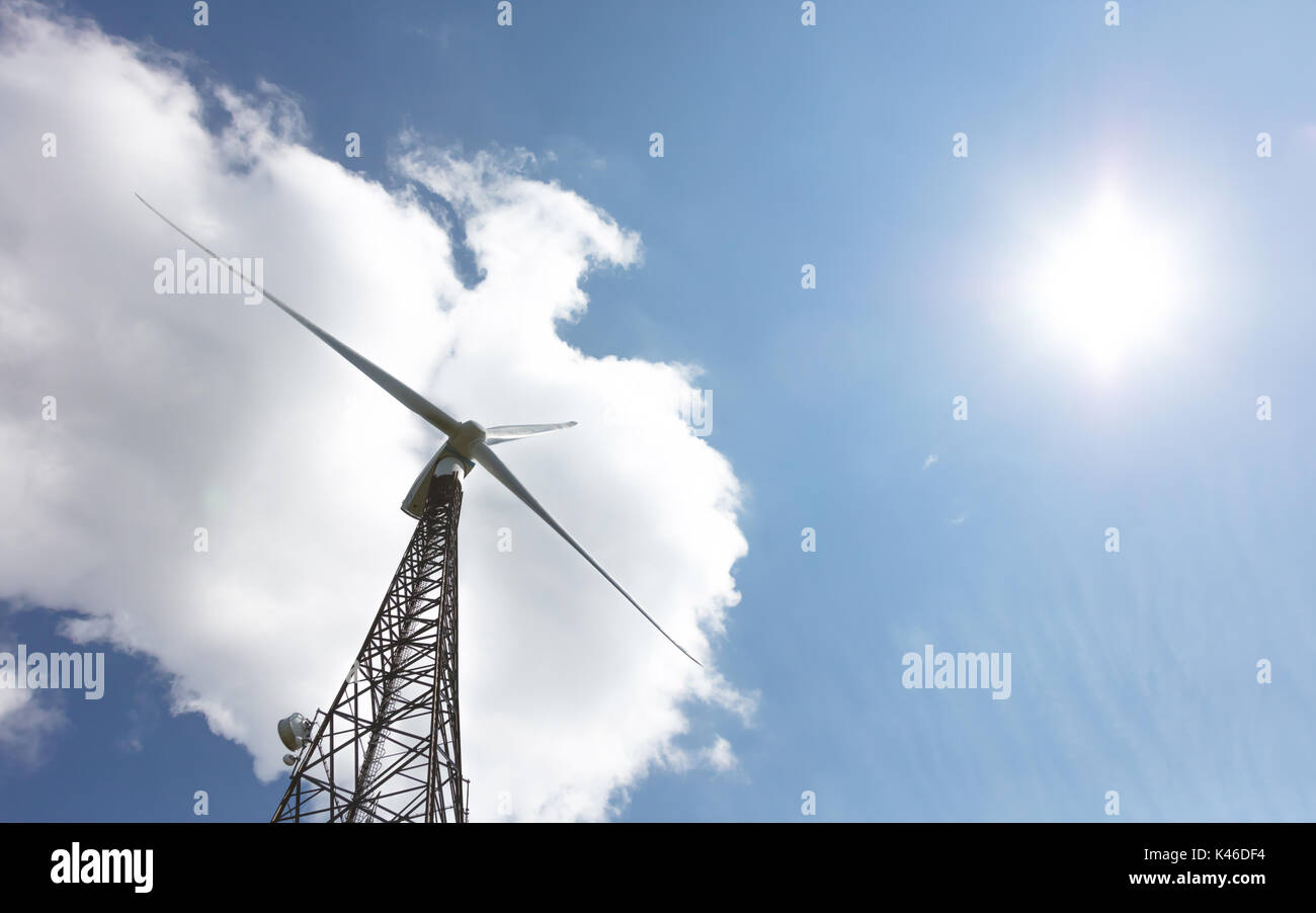 Modern Wind Turbine in the summer - Germany Stock Photo - Alamy