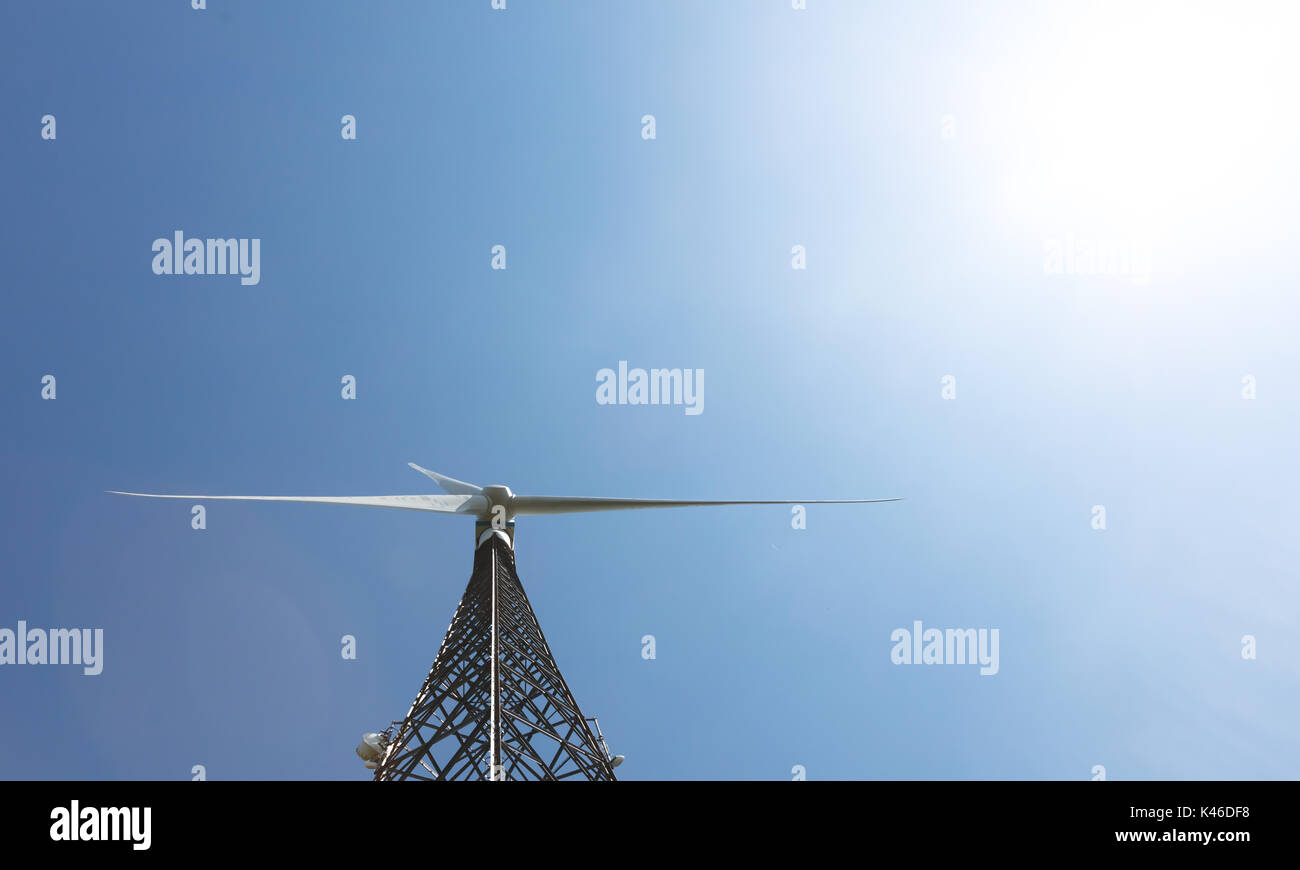 Modern Wind Turbine in the summer - Germany Stock Photo - Alamy