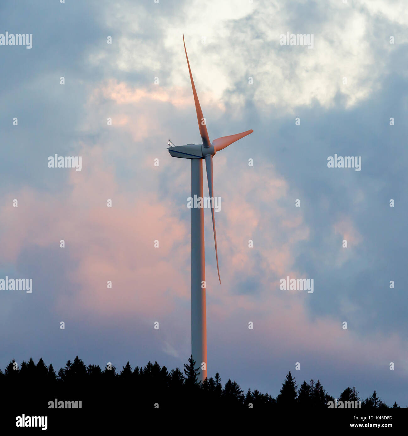 Modern Wind Turbine in the summer - Germany Stock Photo - Alamy